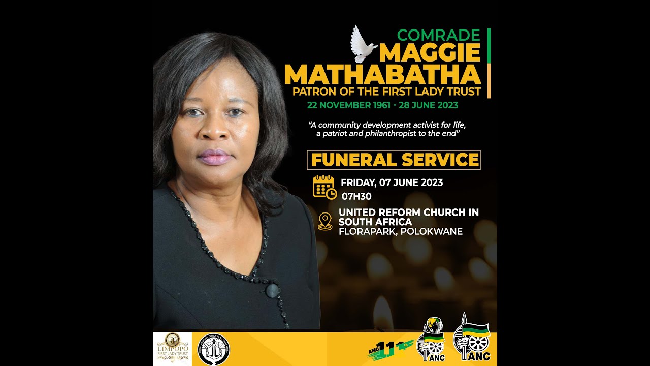 Funeral Service of the late Margaret Mathabatha, Patron of the Limpopo ...