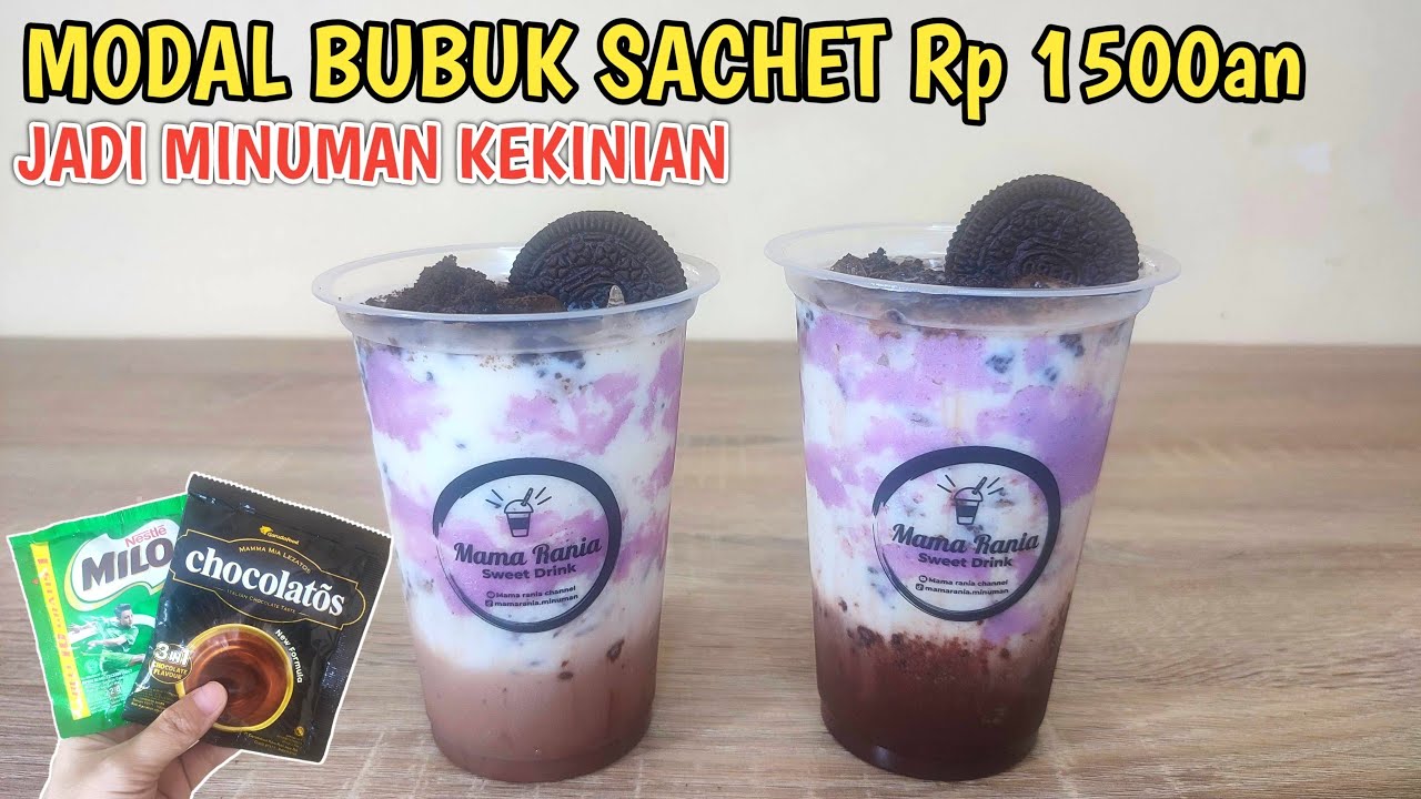 IDE JUALAN MINUMAN KEKINIAN | ES MILO OREO | ES COKLAT OREO| MODAL ...