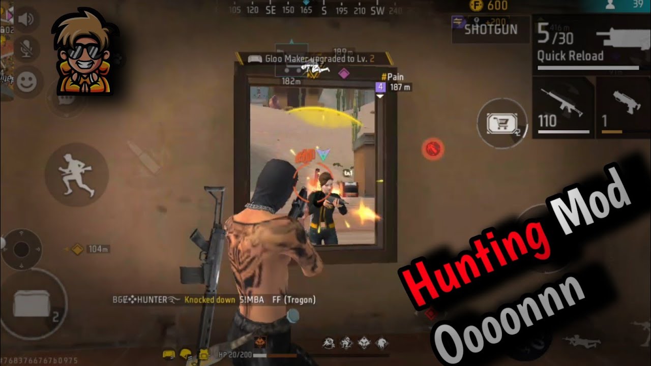 Hunting Mod Activet☠️ || Torunament Highlights By Hunter FF 🚀 FREE FIRE ...