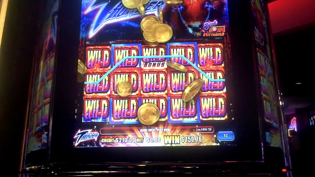 Rumble Thunder Slot Machine BIG WIN Line Hits(2) - YouTube