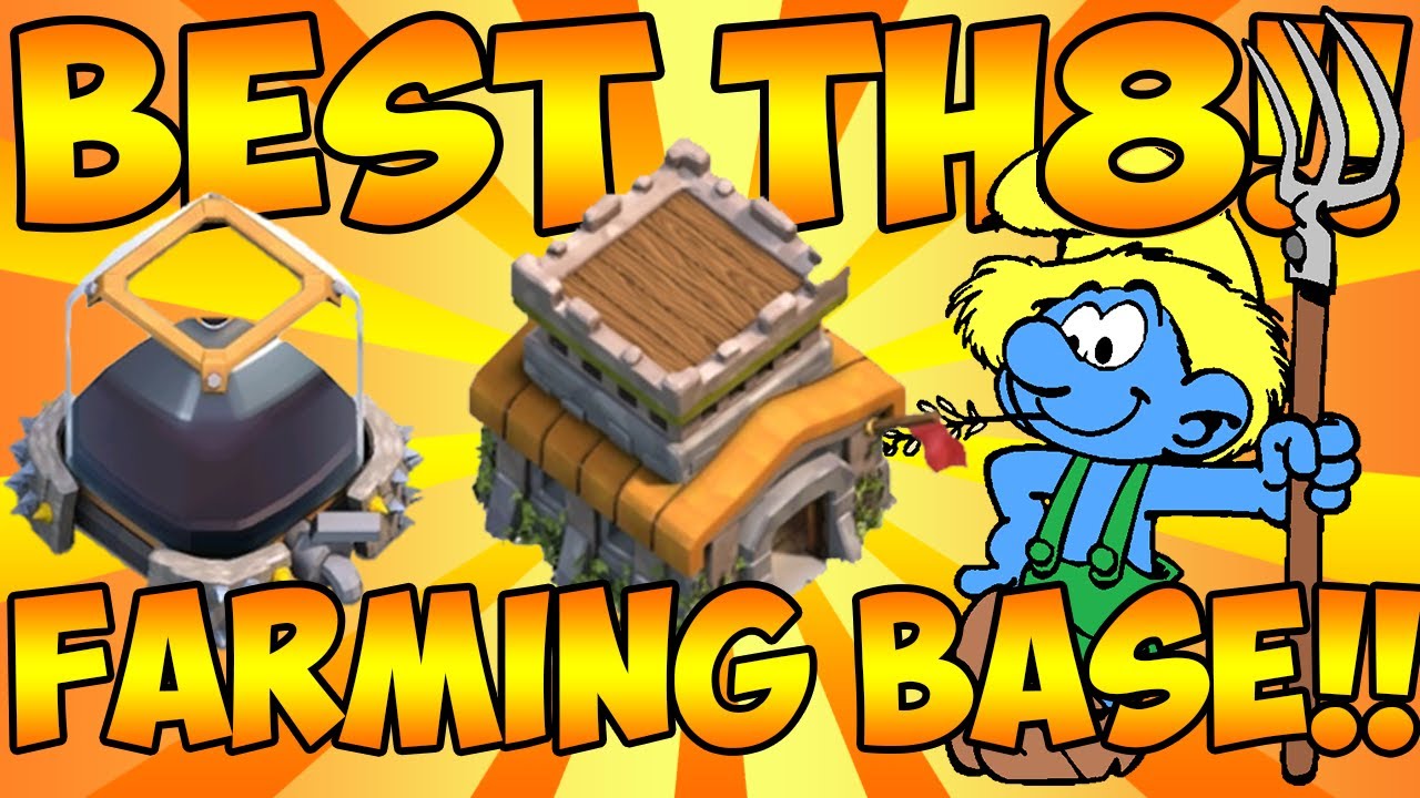 "BEST" TH8 FARMING BASE!! | SPEEDBUILD | BY LN GAMING - YouTube
