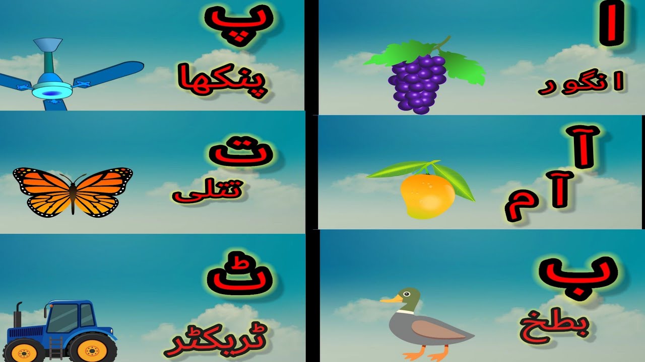 Learn urdu alphabets and words|Alif bay pay in urdu|urdu alphabets ...