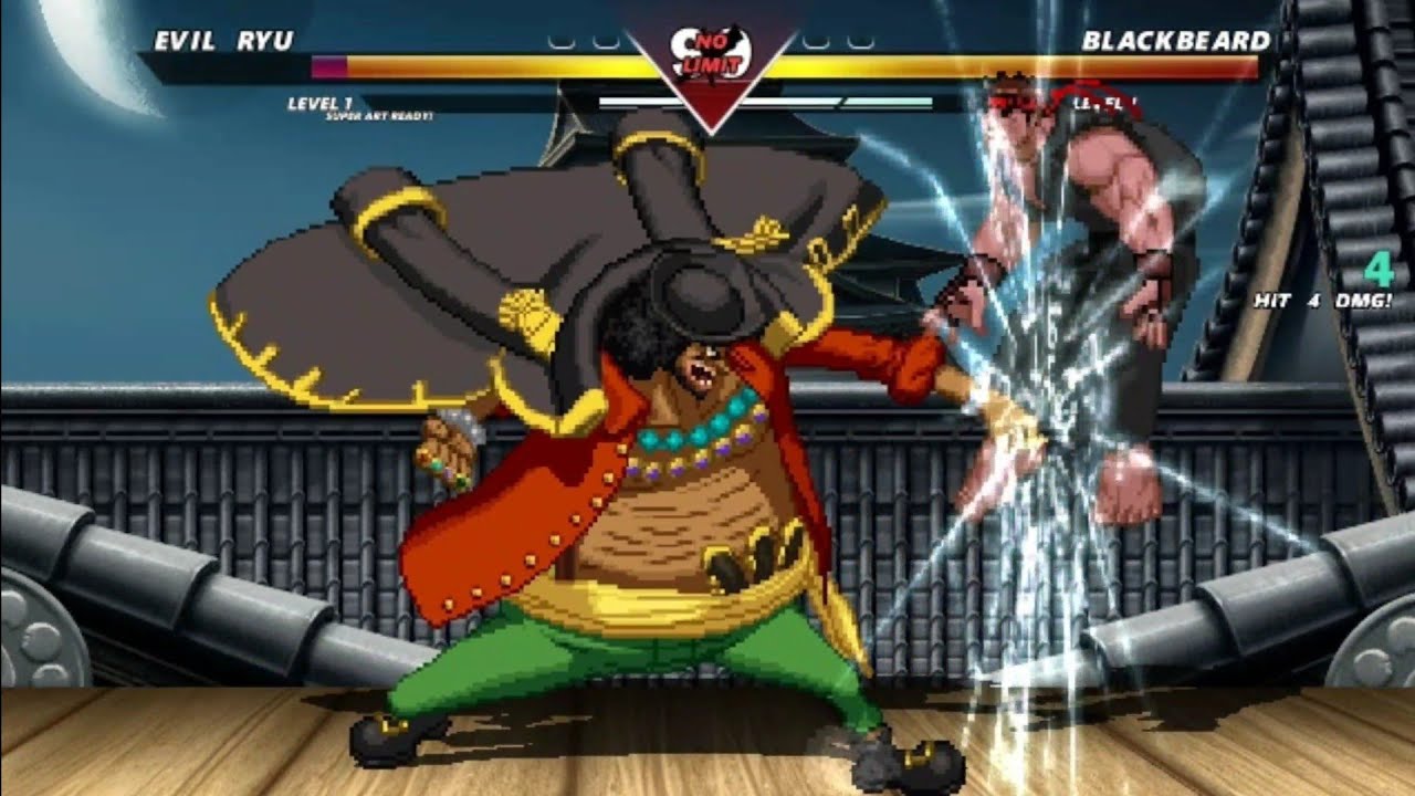 Evil Ryu vs Blackbeard - High level insane fight ! - YouTube