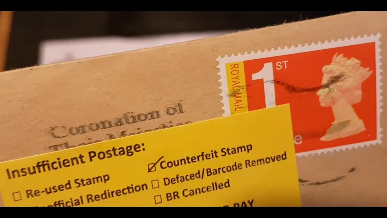 John Collects Stamps - Episode 39 - Incoming Mail, A counterfeit stamp ...