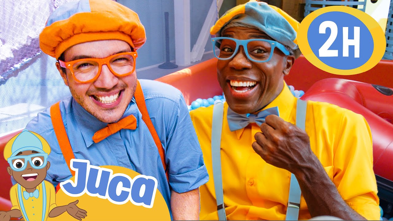 Juca e Blippi Brincam em Museus Infantis! | 2 HORAS DO JUCA BRASIL! | Vídeos Educativos - YouTube