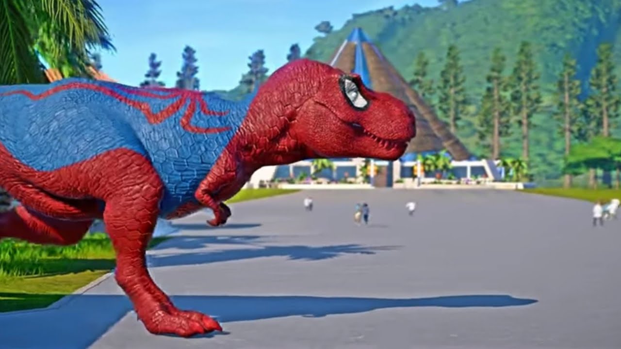 Spider-man Dinosaurs || King Shark Spiderman vs Carnage || Jurassic ...