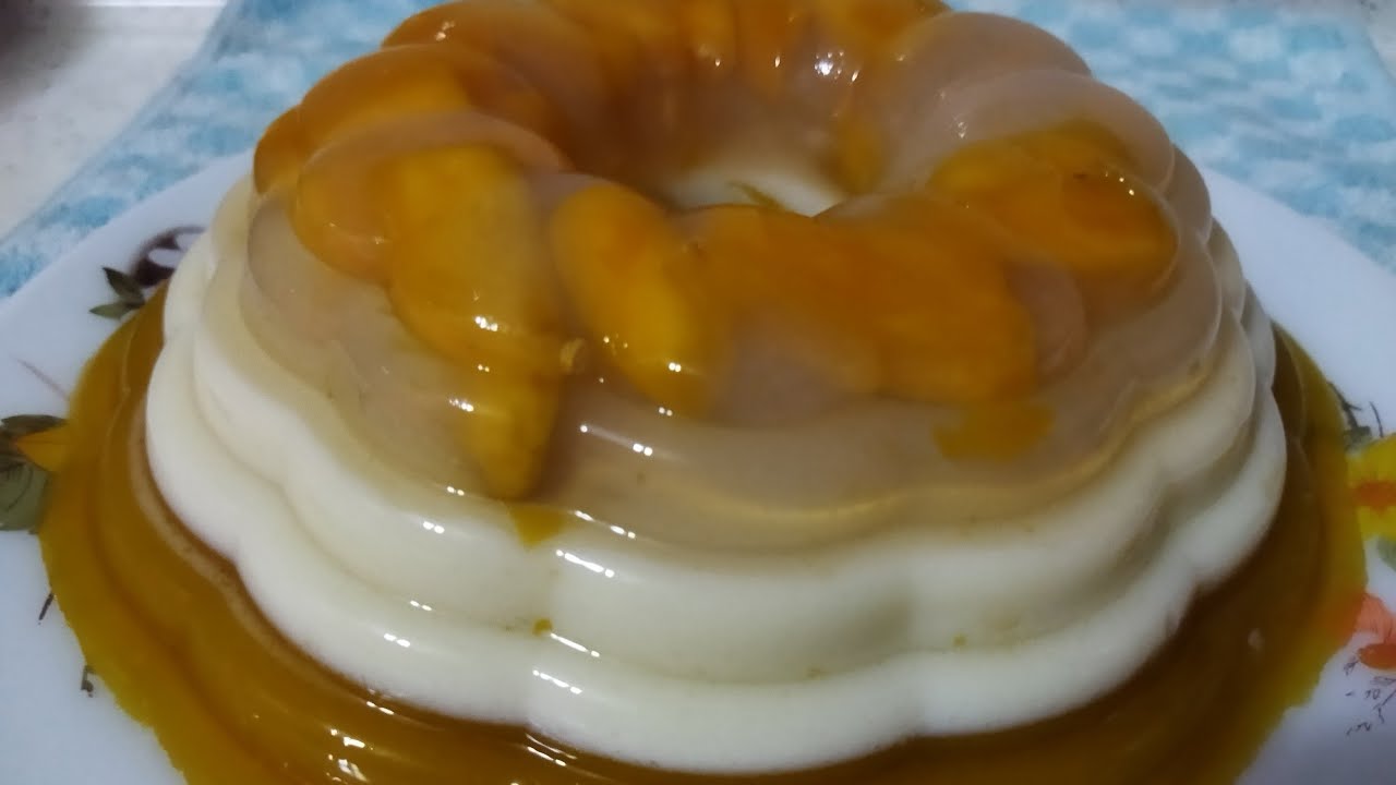 Resepi Jeli Mangga Lapis Yang Segar / MANGO LAYER JELLY RECIPE - YouTube