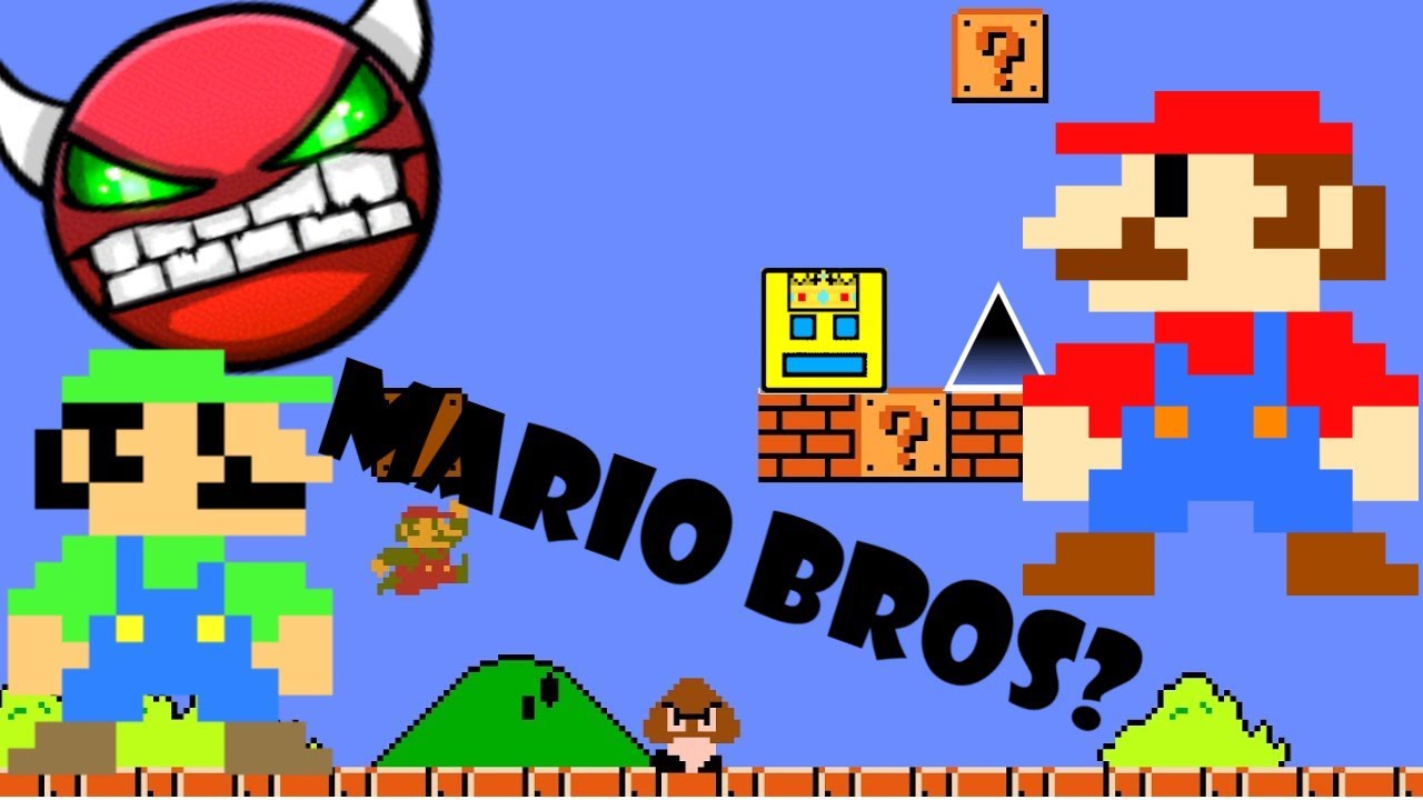 Super Mario Bros? ~ Geometry Dash - YouTube