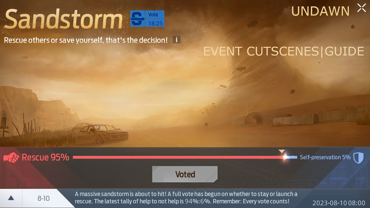 Undawn [Event] Sandstorm || Day - 1 || Cutscenes || Guide - YouTube