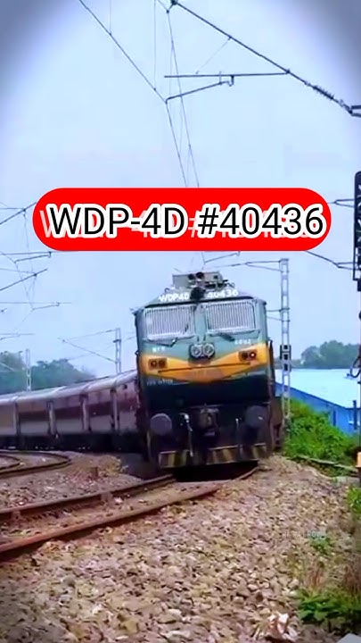 WDP-4D #40436 Equipped with EDS Elephant detection system #railwaycontent #wdp4d #indian #india ...