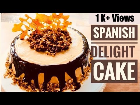 Spanish Delight Cake || Eggless Chocolate Sponge Cake || Virtual ...