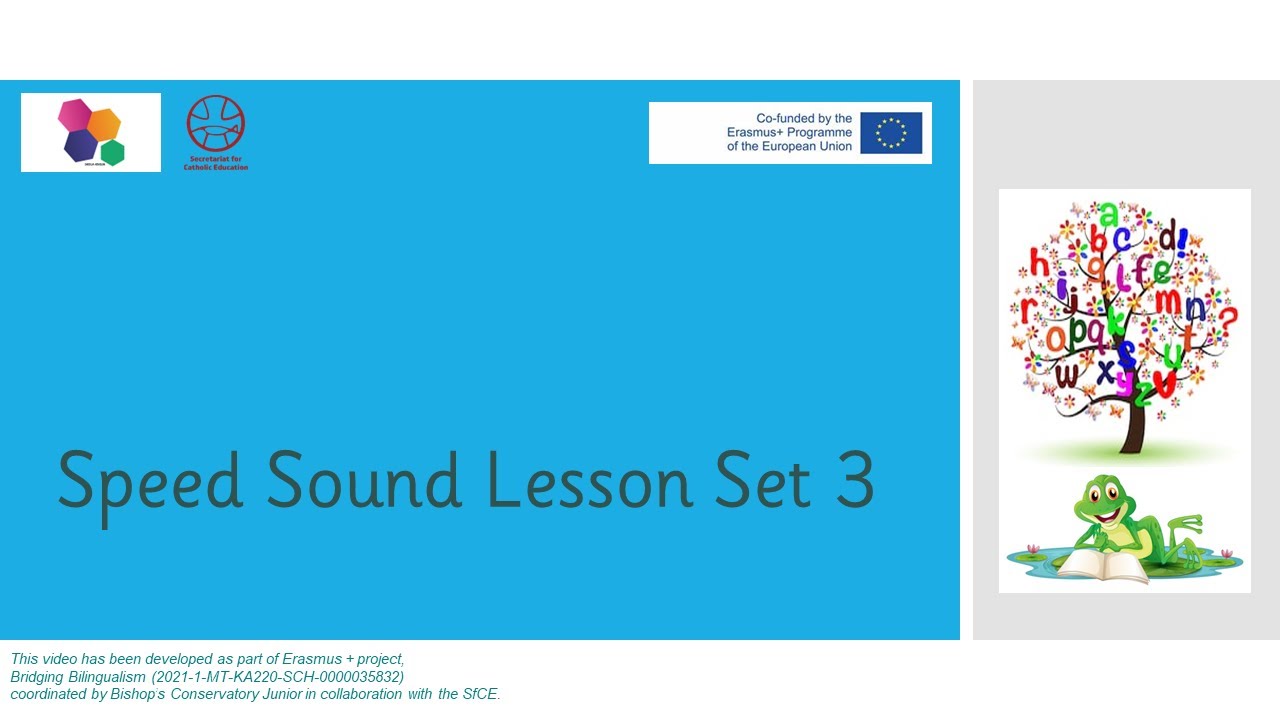Speed Sound Lesson Set 3.1 ea - YouTube