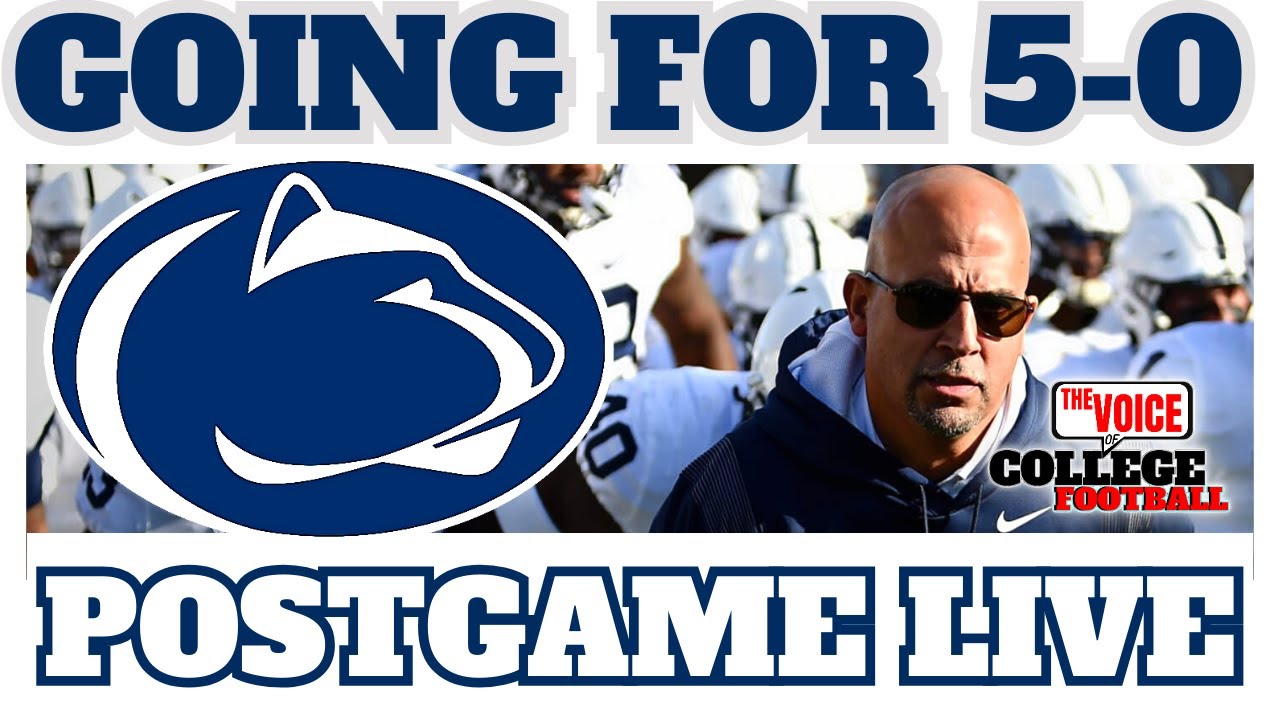 PENN STATE - Northwestern Postgame LIVE - YouTube