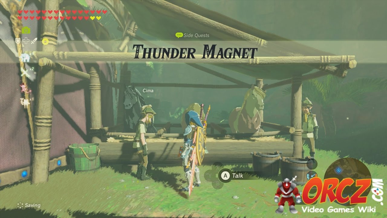 Legend of Zelda Breath of the Wild Thunder Magnet Gameplay Walkthrough ...