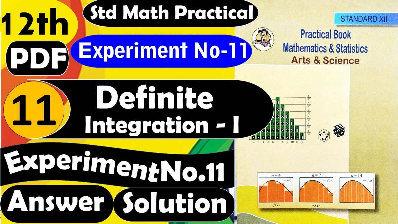 12th Std Mathematics Practical Book Answer 12-Define integration-1 ...