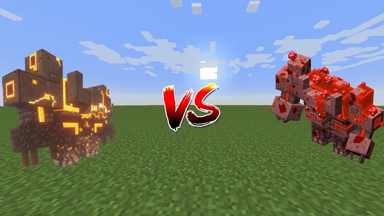 Netherite Monstrosity VS Mooshroom monstrosity in minecraft java - YouTube
