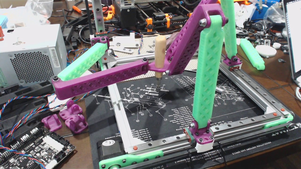 Tripteron Beta 40mm/s @ 200mm/s^2 accel - YouTube