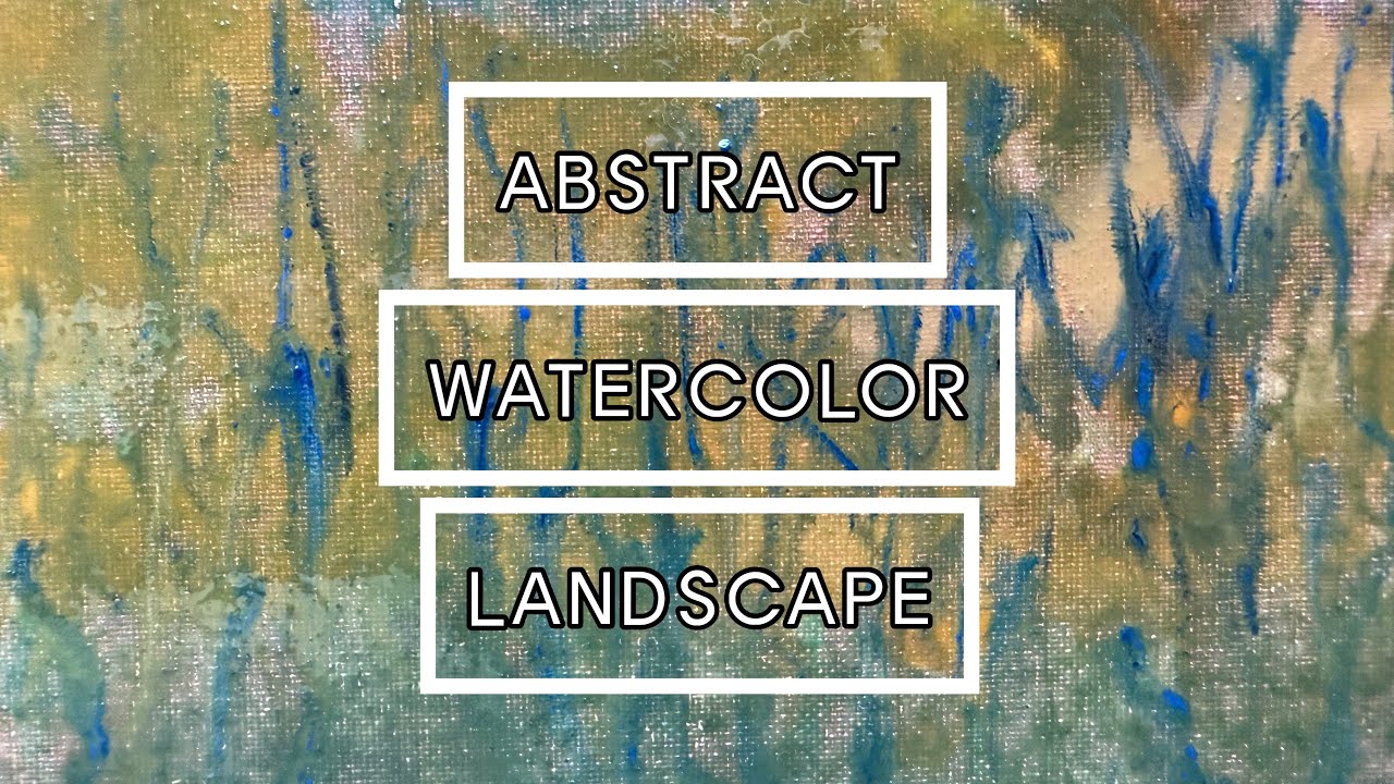 ABSTRACT Watercolor LANDSCAPE Painting | LOOSE Landscape Painting - YouTube