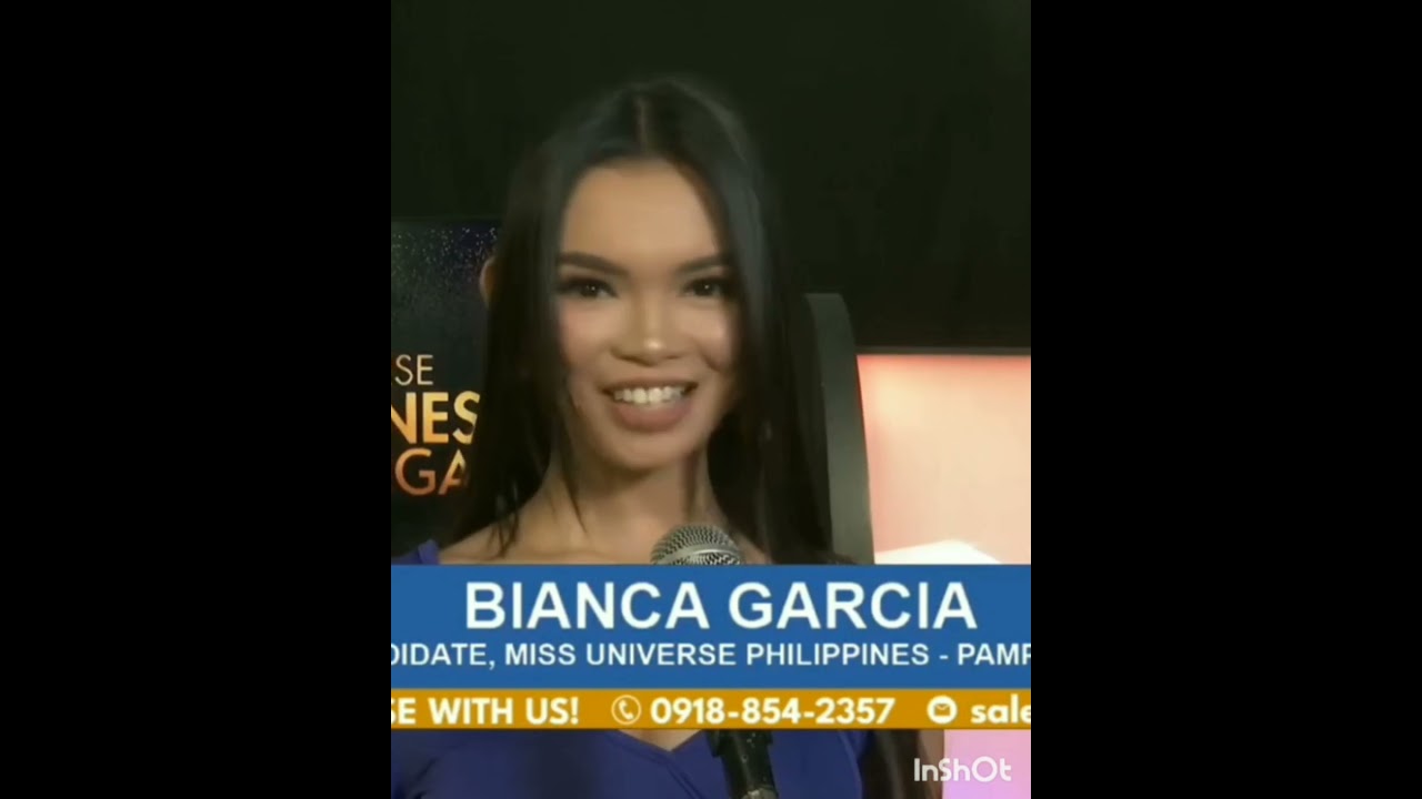 Miss Universe Philippines- pampanga 2024 BIANCA MARIE GARCIA # ...