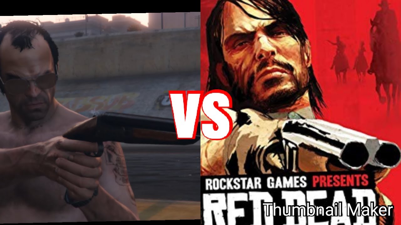 Red dead redemption 2 vs gta 5 - YouTube
