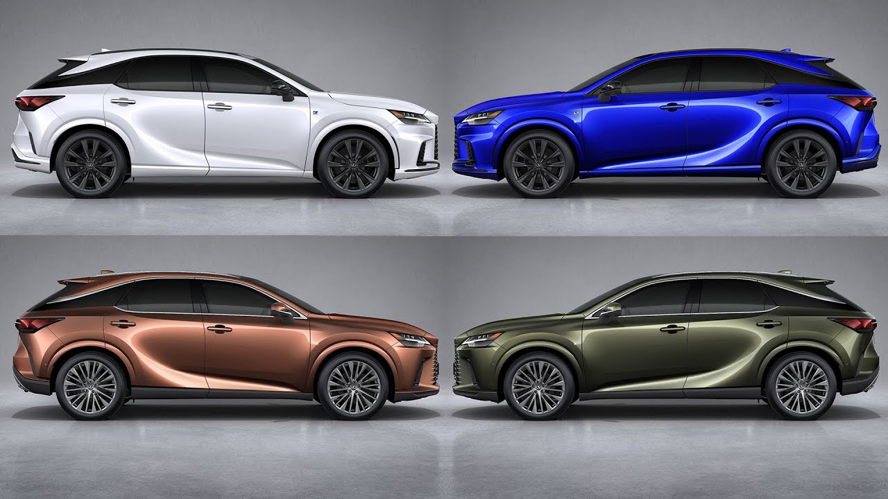 New 2023 LEXUS RX - All Colors, Trims, Wheels & Interior in Depth - YouTube