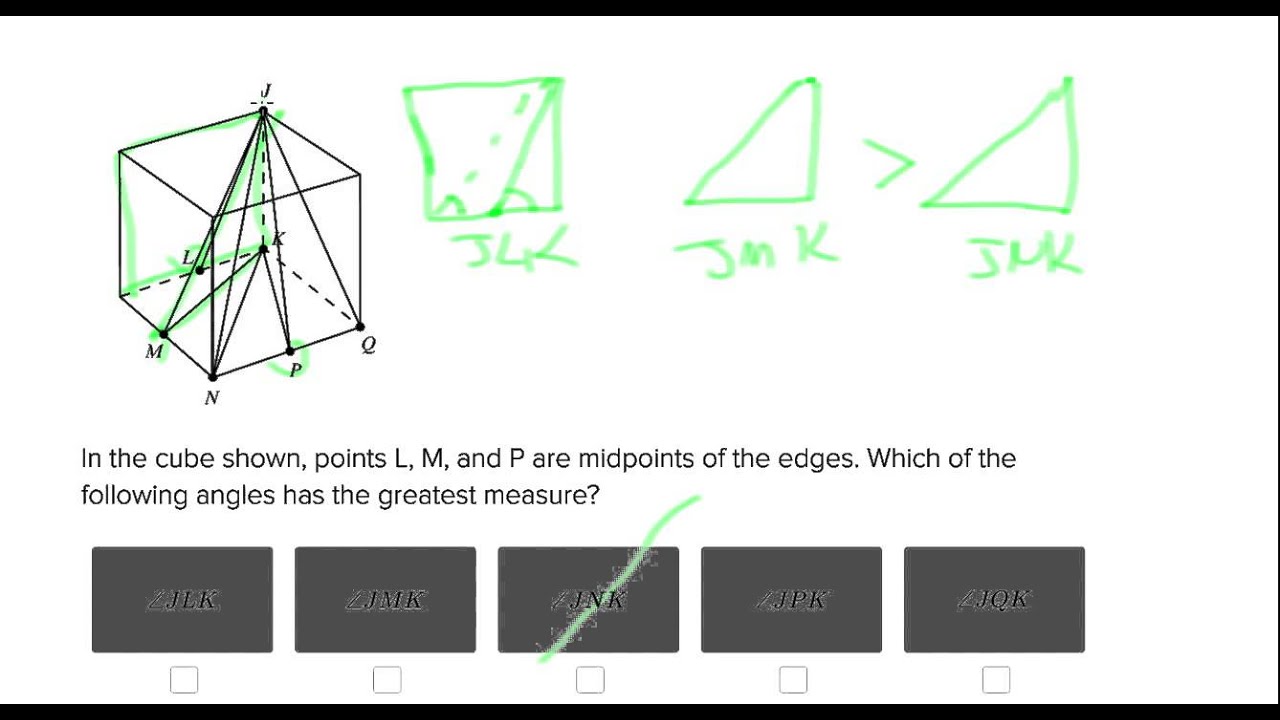 SAT Geometry Question 5365 - YouTube