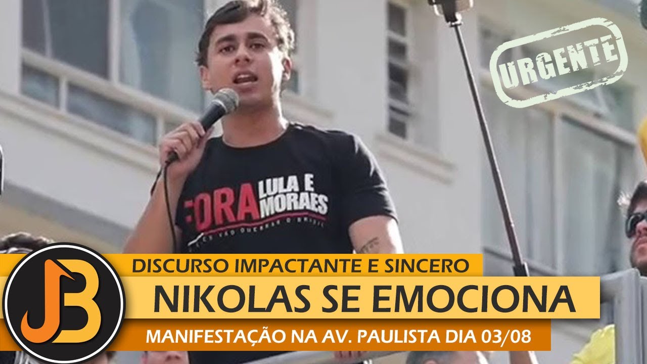 🚨 NIKOLAS SE EMOCIONA, EMOCIONA TODO O BRASIL em discurso na Av ...
