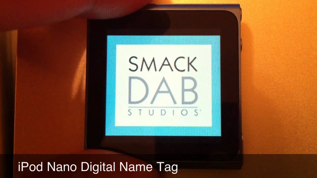 iPod Nano Digital Name Tag - YouTube
