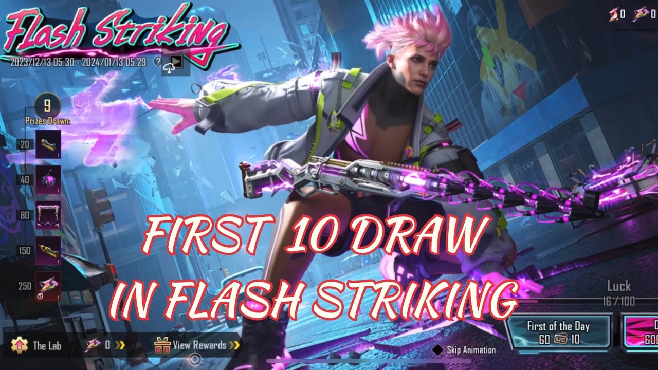 First 10 Draw in FLASH STRIKING | 10UC per Draw - YouTube