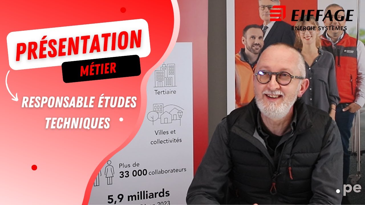 Présentation métier : Responsable études techniques à Eiffage Energie Systèmes - YouTube