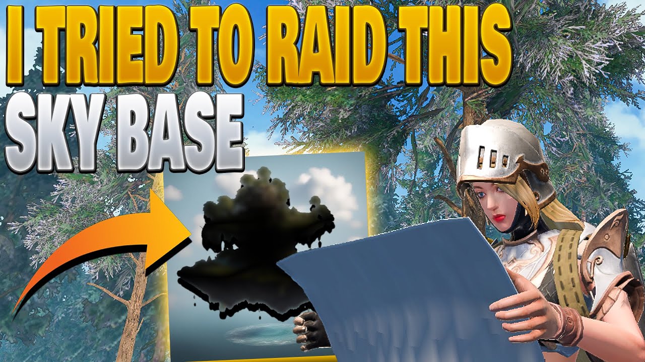 I TRIED TO RAID THIS SKY BASE AND GAVE THEM MY BASE AT THE END SOLO ...