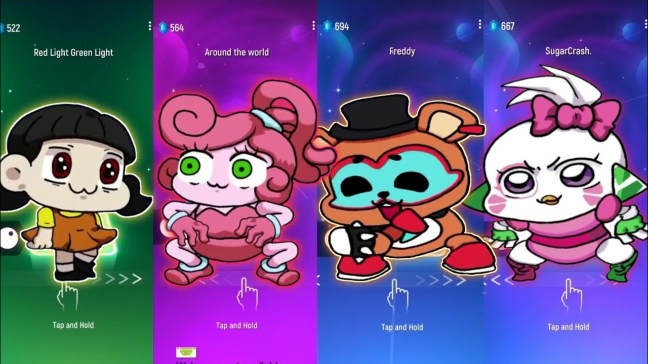 The Doll (Red Light Green Light) vs Mommy Long Legs vs Freddy vs Chica ...