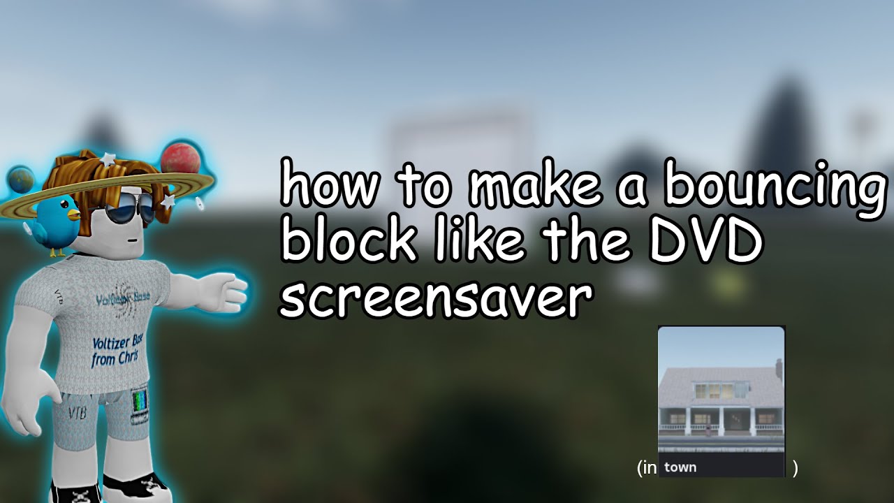 how to make a bouncing block like the DVD screensaver in roblox town ...