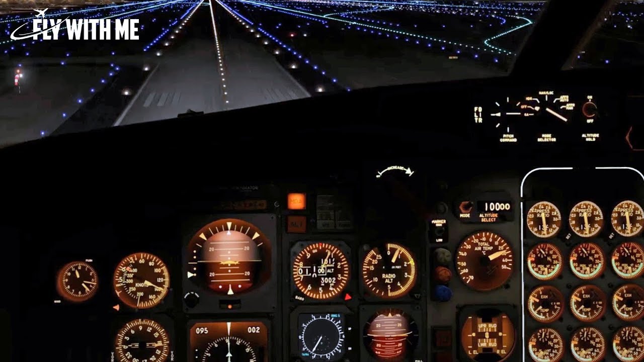 X-Plane 11 - Boeing 727 Night Flight - YouTube