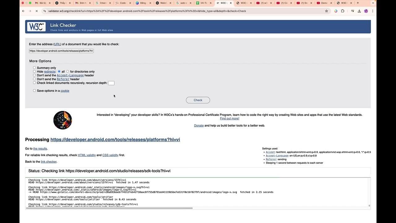 W3c validator Link tool - YouTube