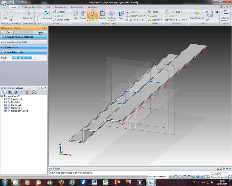 solid edge st2 sheet metal - YouTube