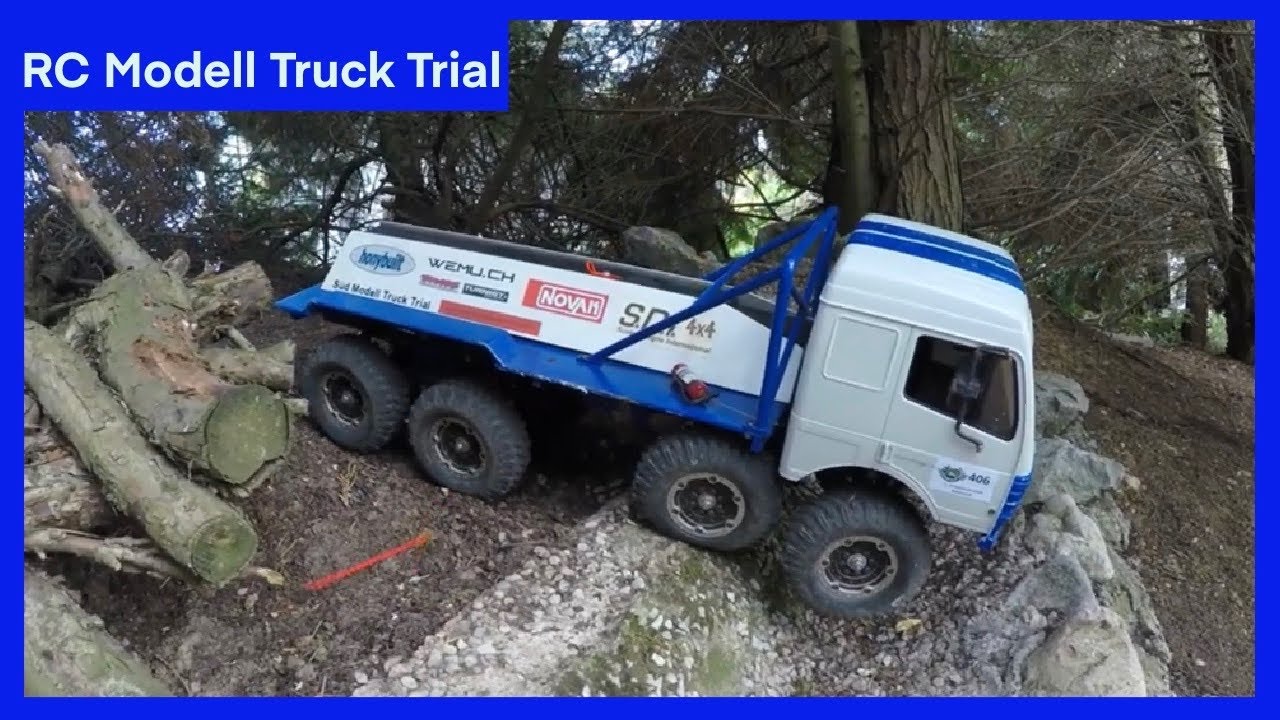 Scale RC Trial Modell Trucks im RC Modellbau Truck Parcour vom ...