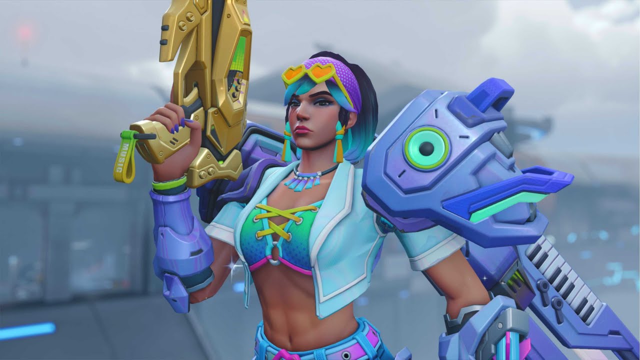 NEW Music Festival Pharah Skin Showcase | Overwatch 2 - YouTube