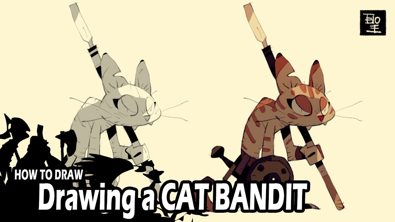 【HOW TO DRAW】Drawing a Cat Bandit - YouTube