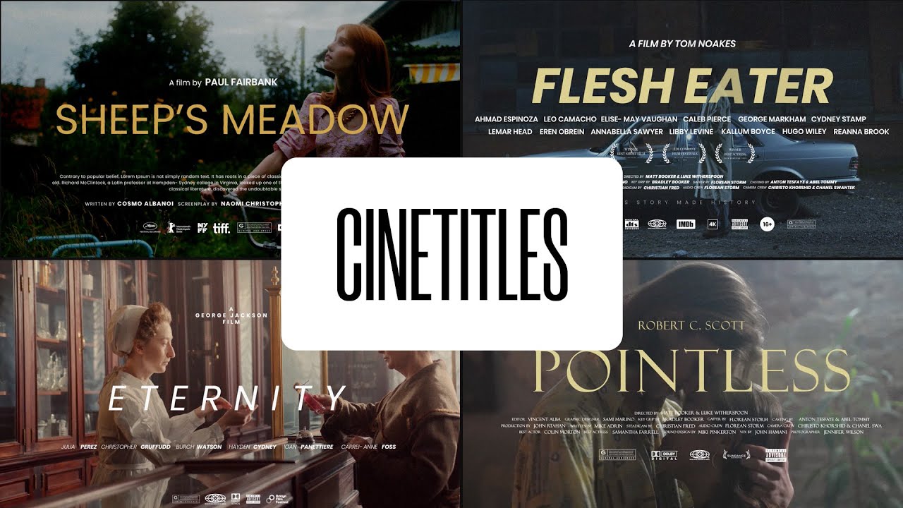 Professional Cinematic Movie Titles For AE, PR, PS I Motion Factory ...