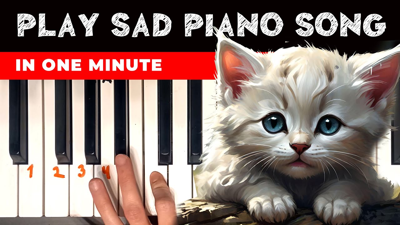 How to play SAD PIANO SONG | Easy PIANO TUTORIAL For Beginners - YouTube