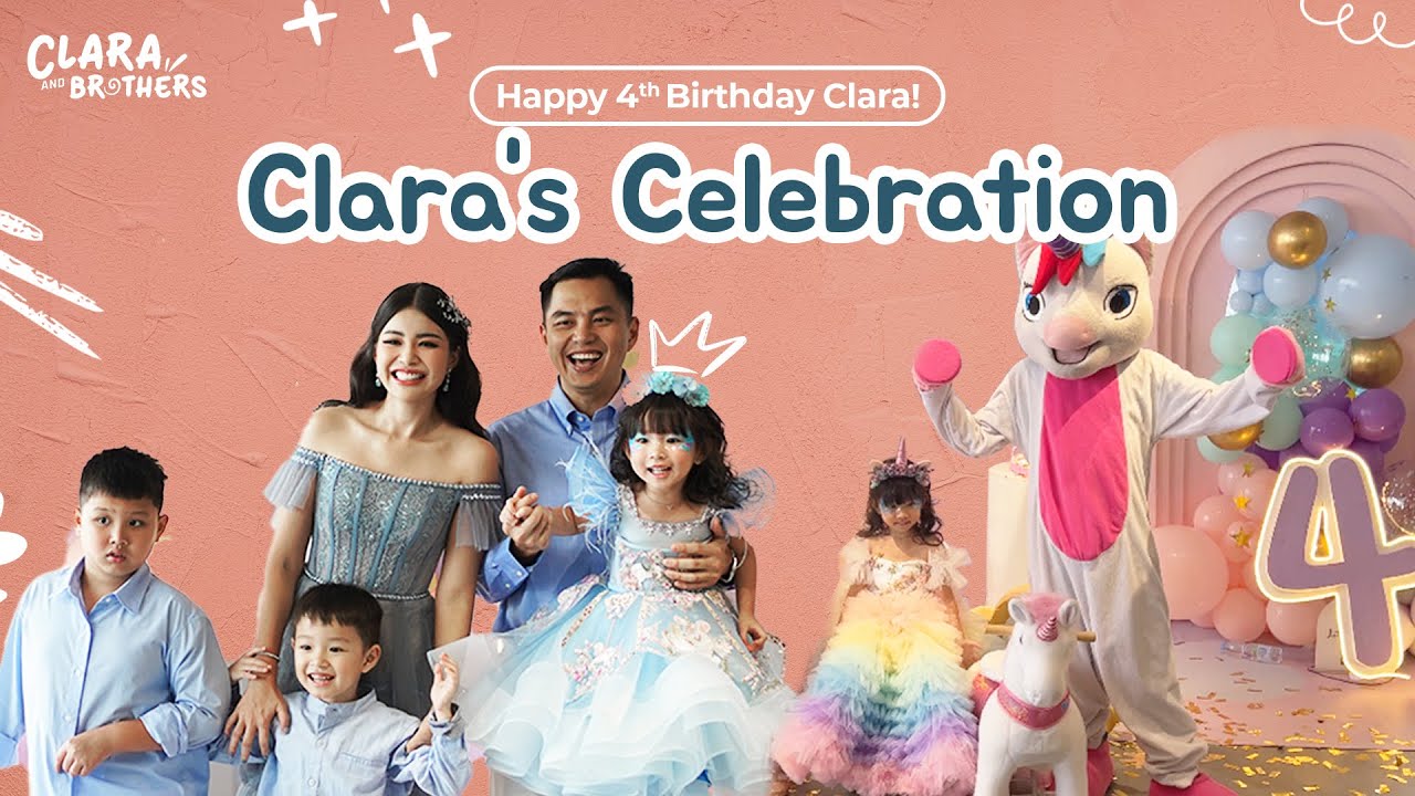 Princess Clara’s 4th Birthday Party | Clara and Brothers - YouTube