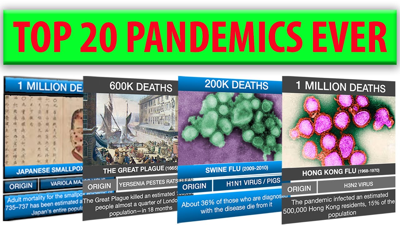 Top 20 Deadly Pandemics Comparison | Fun with Stats - YouTube
