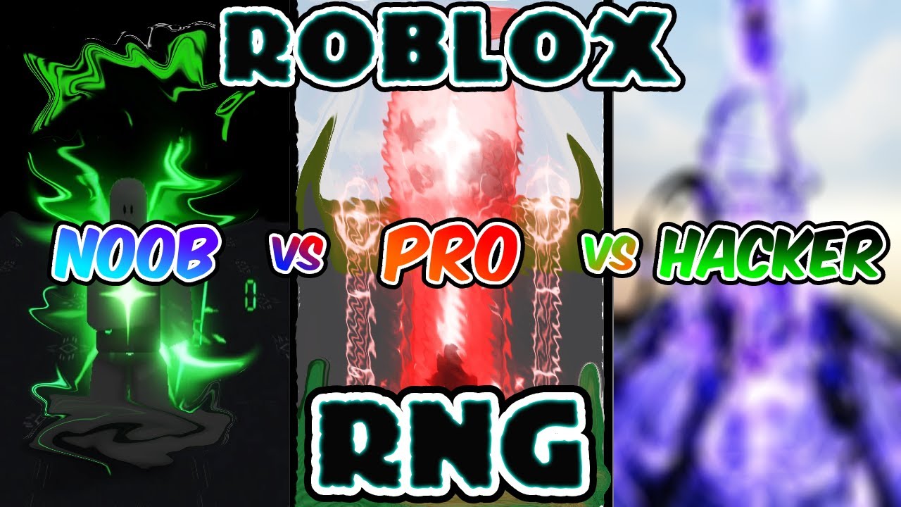 NOOB VS PRO VS HACKER IN A ROBLOX RNG - YouTube