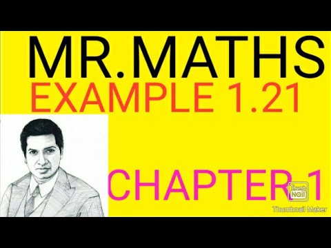 11th maths example 1.21 Mr.maths - YouTube