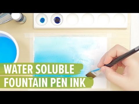 Water Soluble Fountain Pen Inks - YouTube