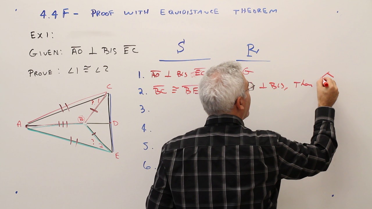 4.4F--Proof With Equidistance Theorem - YouTube