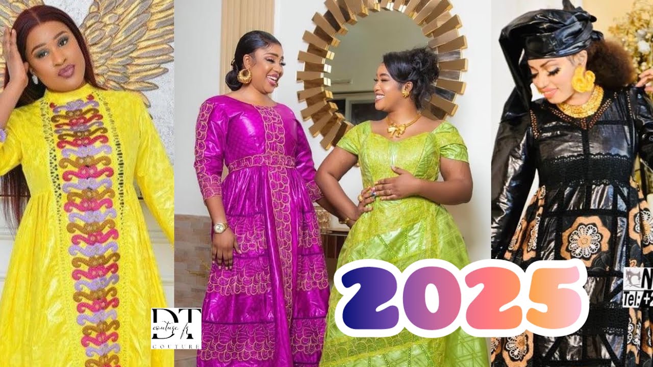 Mode korité 2025 :L’Année des Robes de Prestige en Bazin Djezner - YouTube