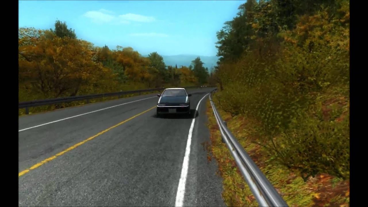 levin rfactor initial d mod akina downhill - YouTube