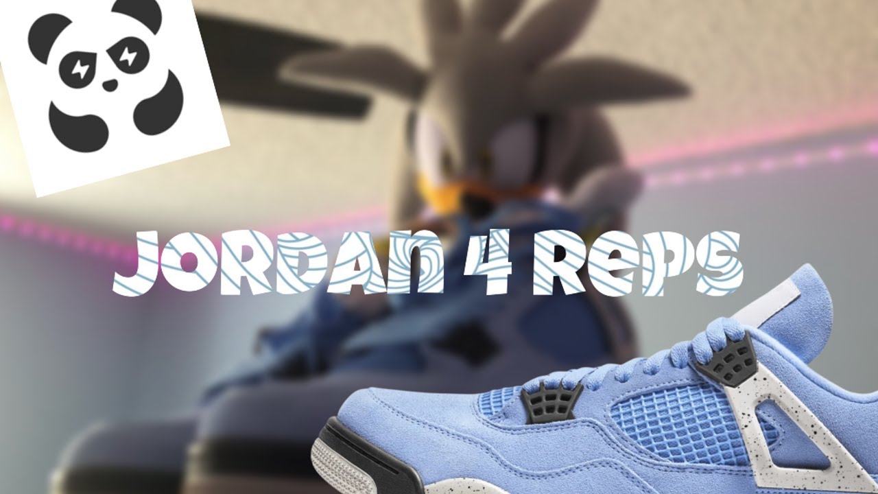 Rep Jordan 4 UNC Panda Buy UNBOXING - YouTube
